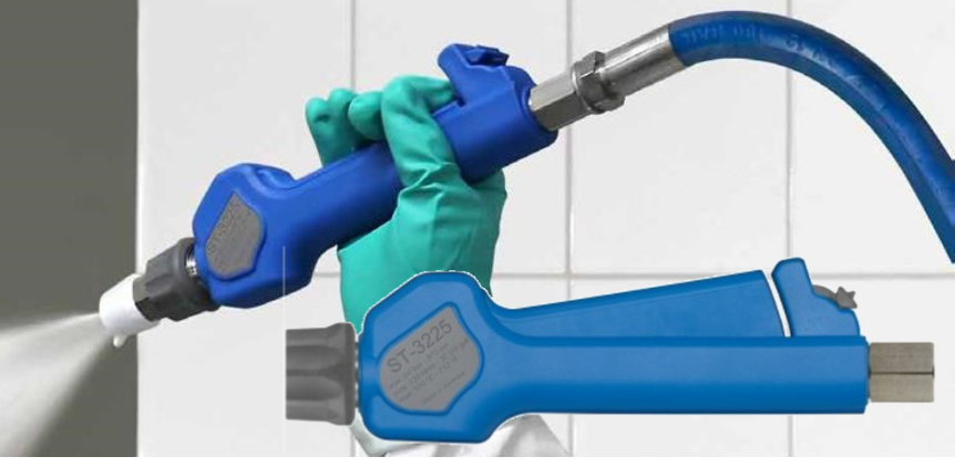 Low Pressure Washdown Guns – Food Industry Cleaning Equipment | FlowJet